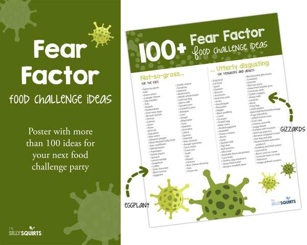Fear Factor Challenge Idea Poster – mysillysquirts