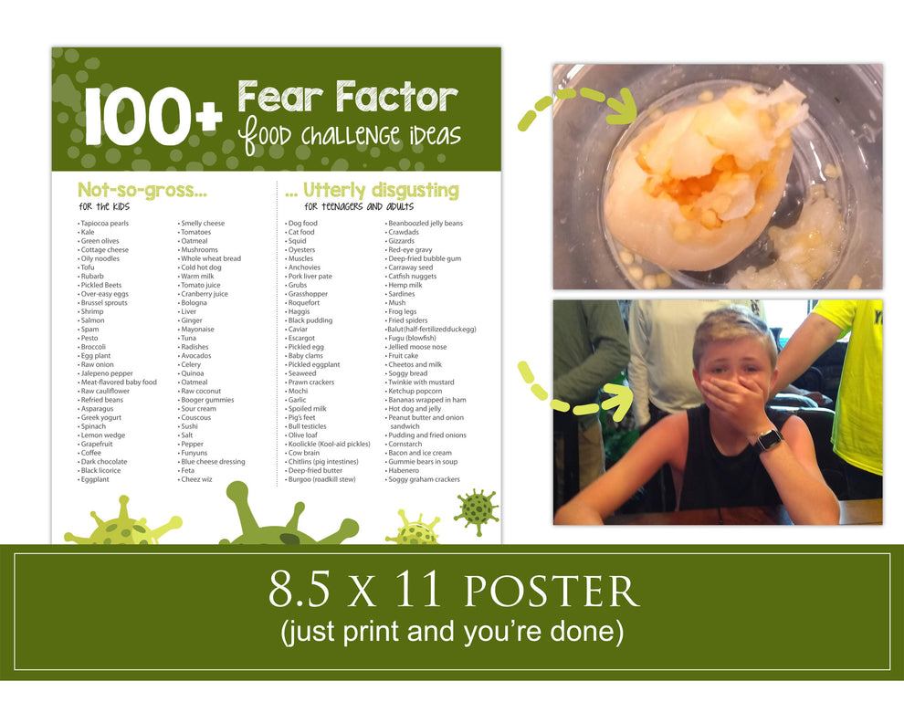 Fear Factor Challenge Idea Poster – mysillysquirts