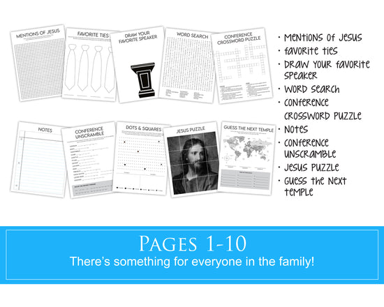 LDS General Conference Activity Packet – mysillysquirts