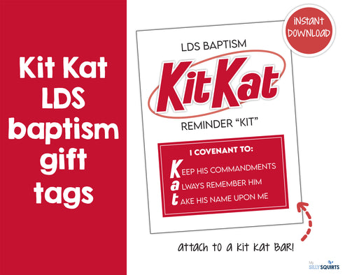 Kit Kat baptism gift tag – mysillysquirts