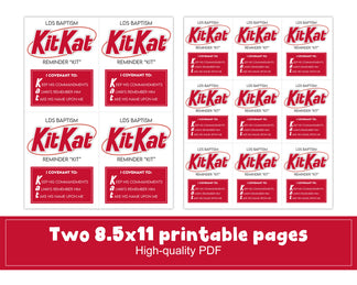 Kit Kat baptism gift tag – mysillysquirts