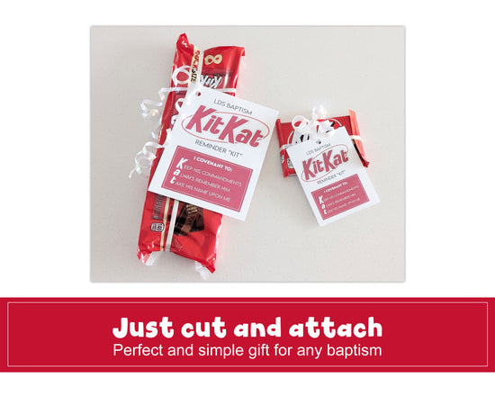 Kit Kat baptism gift tag – mysillysquirts