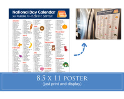 National Day Calendar Poster – mysillysquirts
