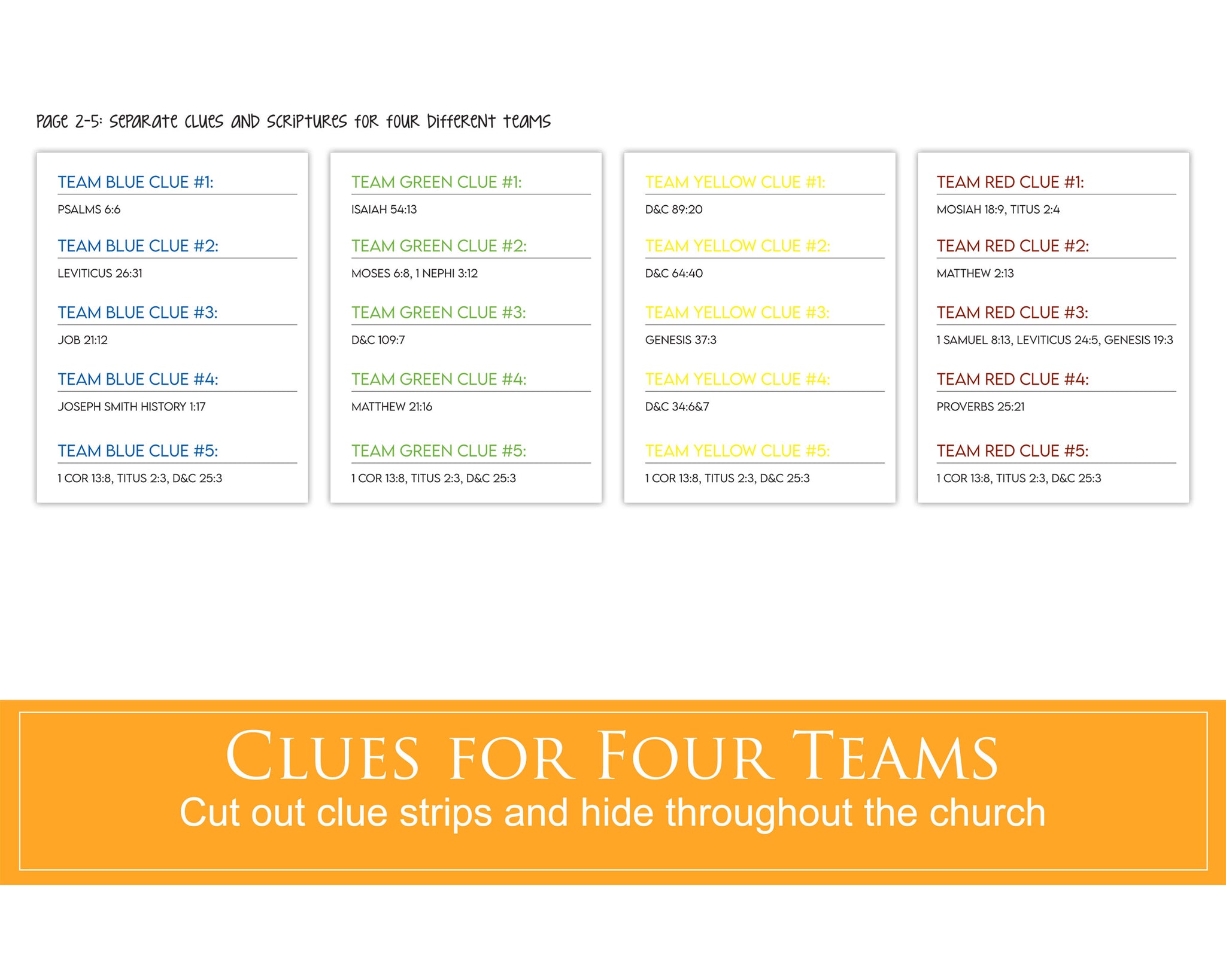 LDS Scripture Treasure Hunt – mysillysquirts