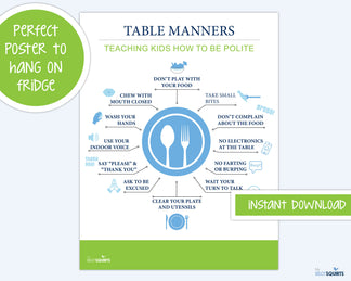 Table Manners Poster – mysillysquirts