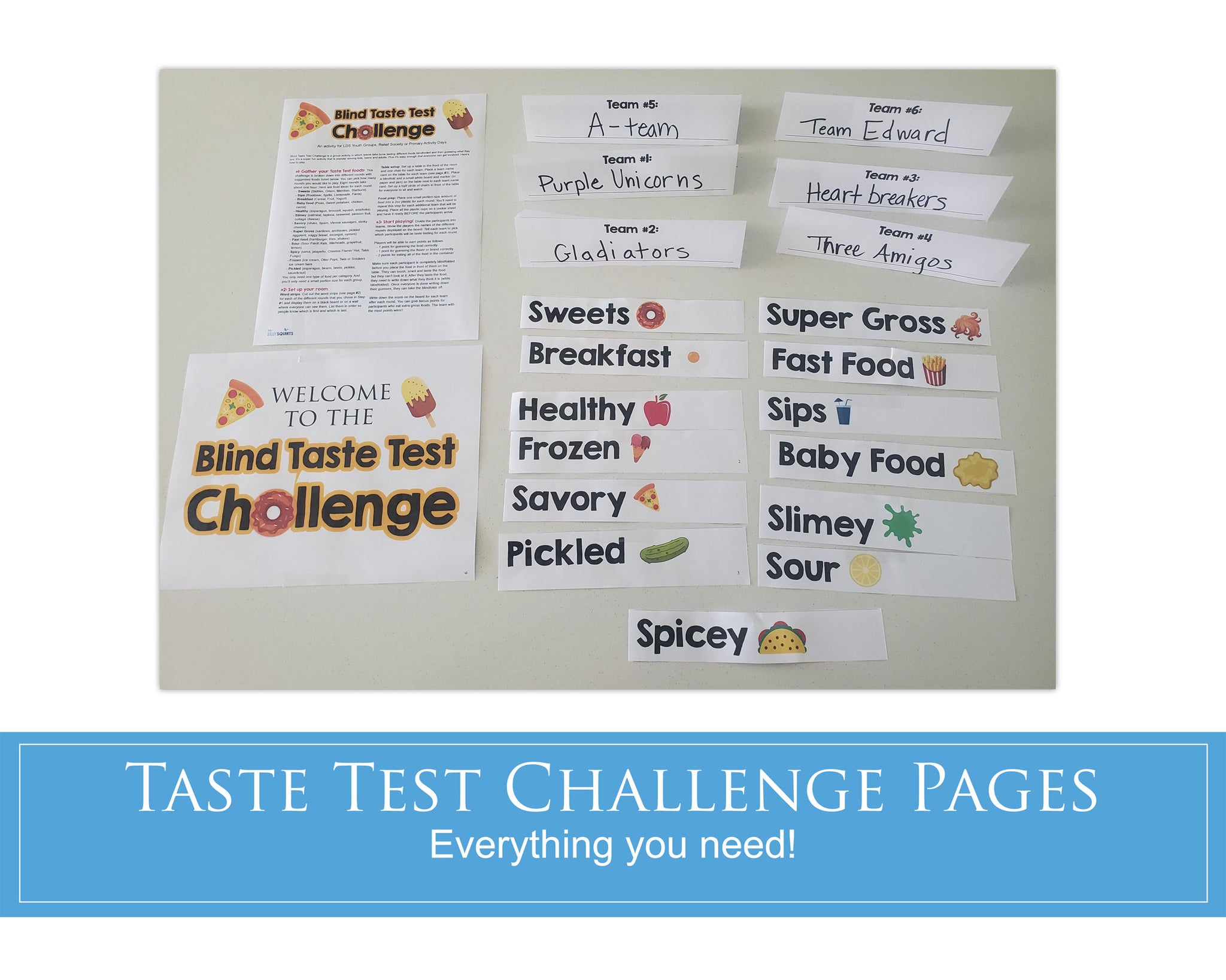 Blindfolded Taste Test Challenge Game: LDS Youth Activity – mysillysquirts