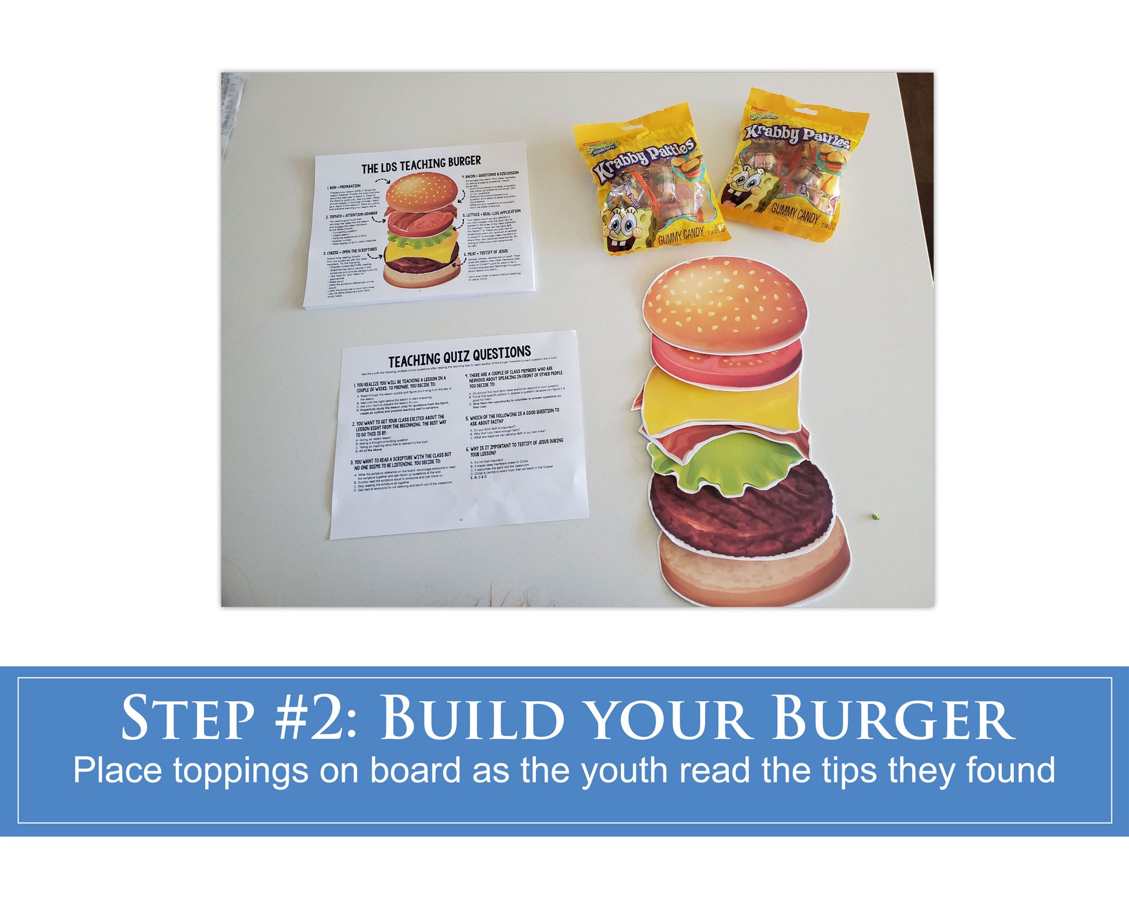 The Teaching Burger - LDS Youth Teaching Activity – mysillysquirts